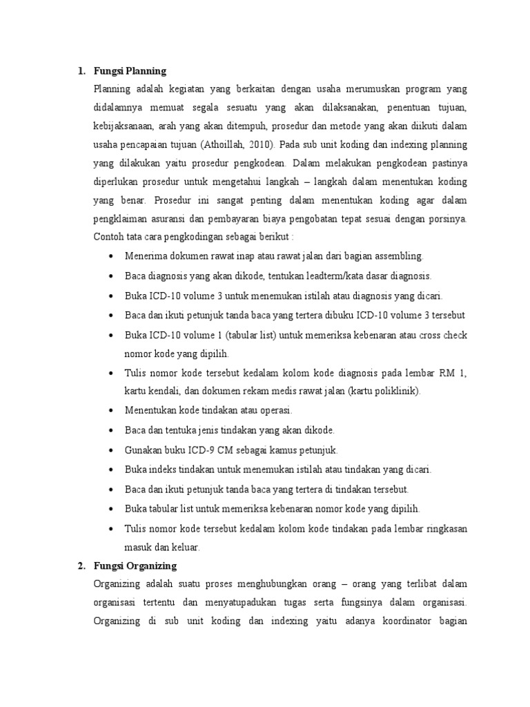Poac Koding & Indexing | PDF