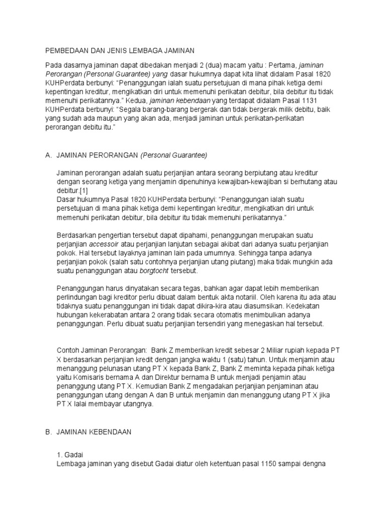 Tugas 5 Hukum Jaminan | PDF