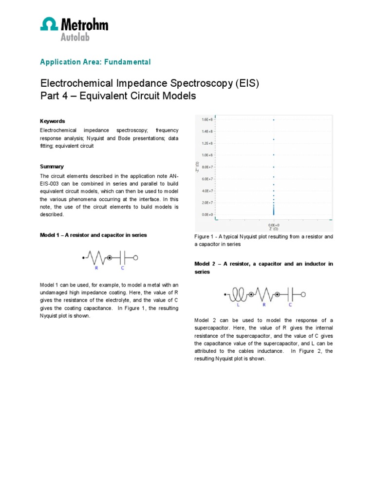 Electrochemical Impedance Spectroscopy (EIS) Part 4 - Equivalent ...