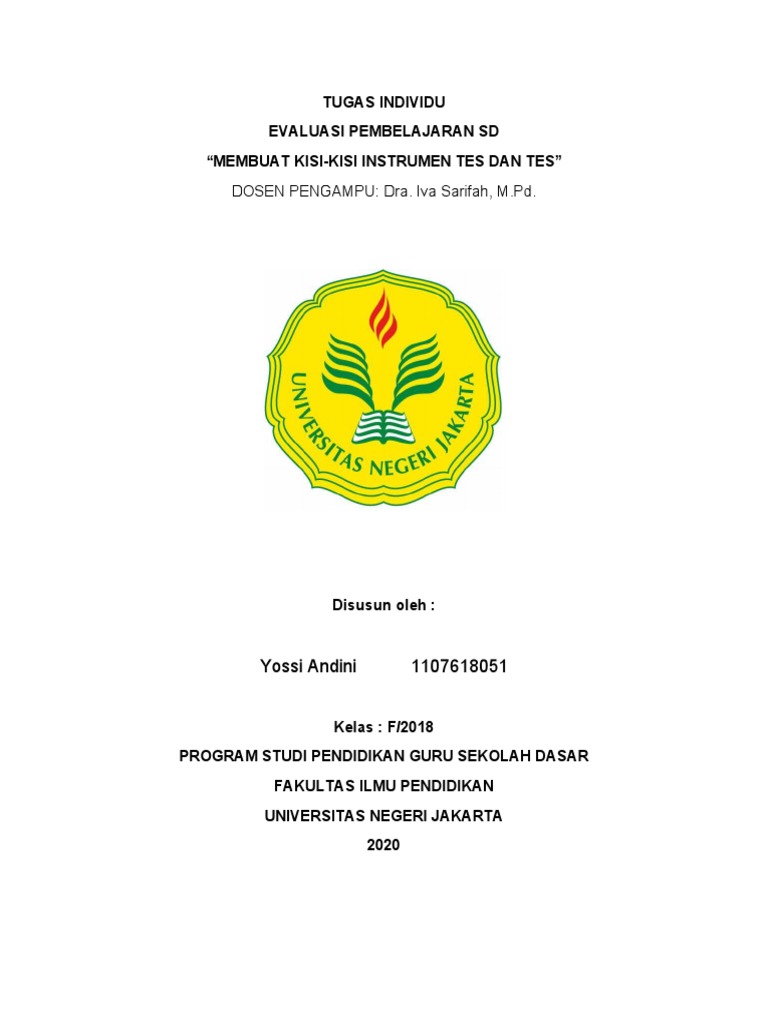 Contoh Instrumen Tes | PDF