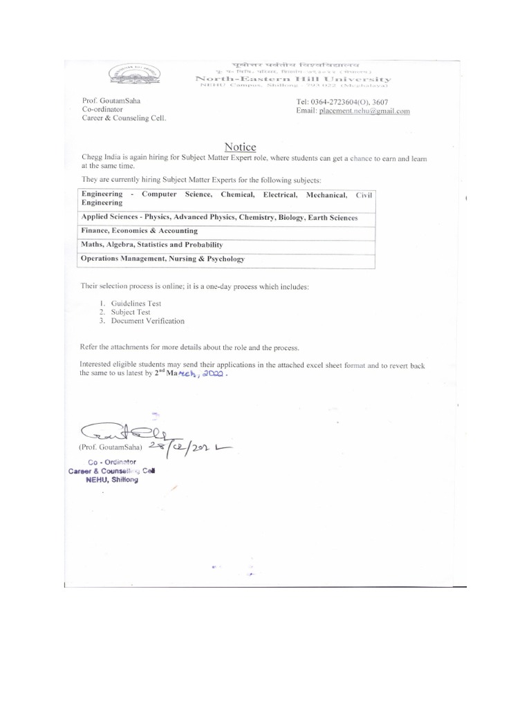 Chegg Notice Feb 2022 | PDF