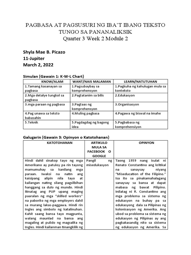 PAGBASA AT PAGSUSURI wk2 | PDF