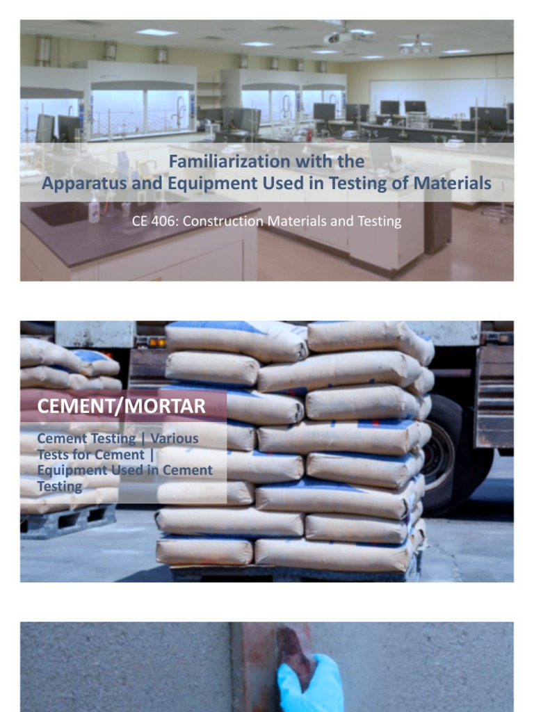 Familiarization with Testing Apparatus | PDF | Concrete | Materials
