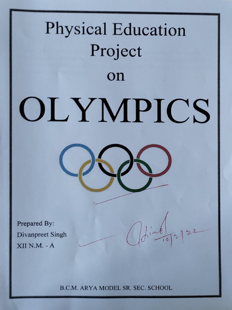 Physical Education: Project | PDF | Olympic Games | Track And Field