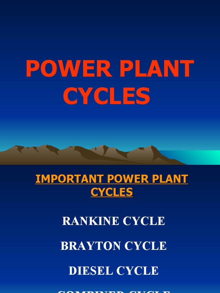9 (1) .Power Plant Cycles | PDF | Steam | Nature
