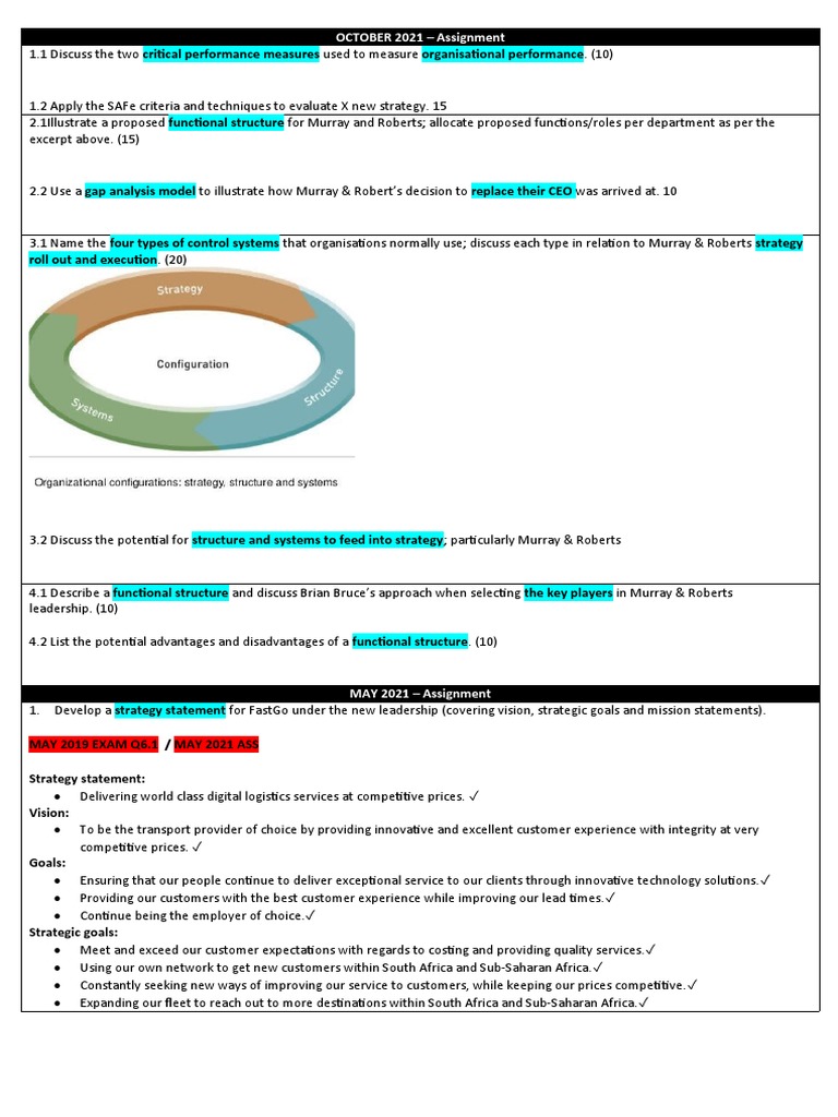 DOS Past Papers and Assignments 12.03.2022 | PDF | Strategic Management ...