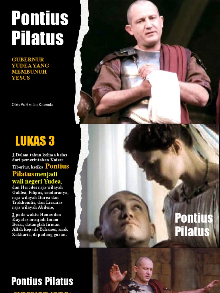 Pontius Pilatus | PDF | Sejarah