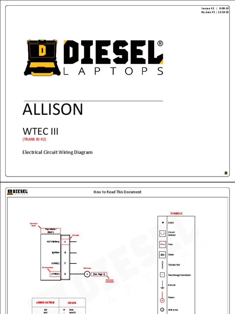 Allison WTECIII ECU Wiring Diagram | PDF | Electrical Connector ...