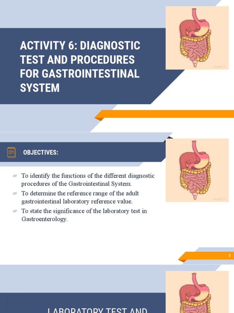 Activity 6: Diagnostic Test and Procedures For Gastrointestinal System ...