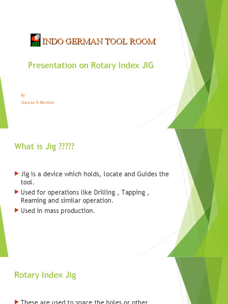 Overview of Rotary Index Jigs | PDF