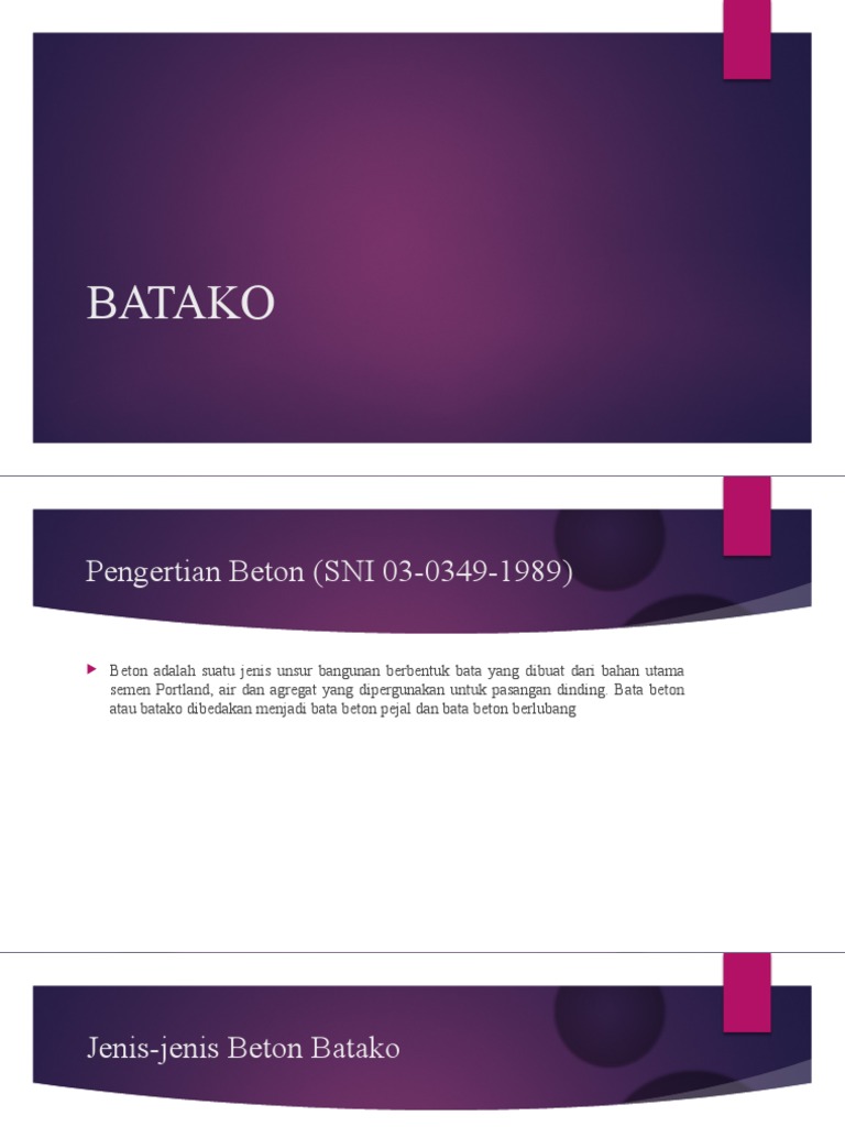 Batako Dan Paving | PDF | Teknologi & Rekayasa