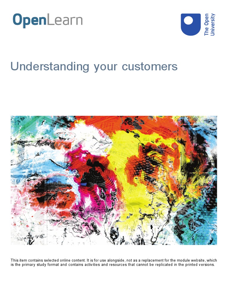 Understanding Your Customers | PDF | Marketing | Consumer Behaviour