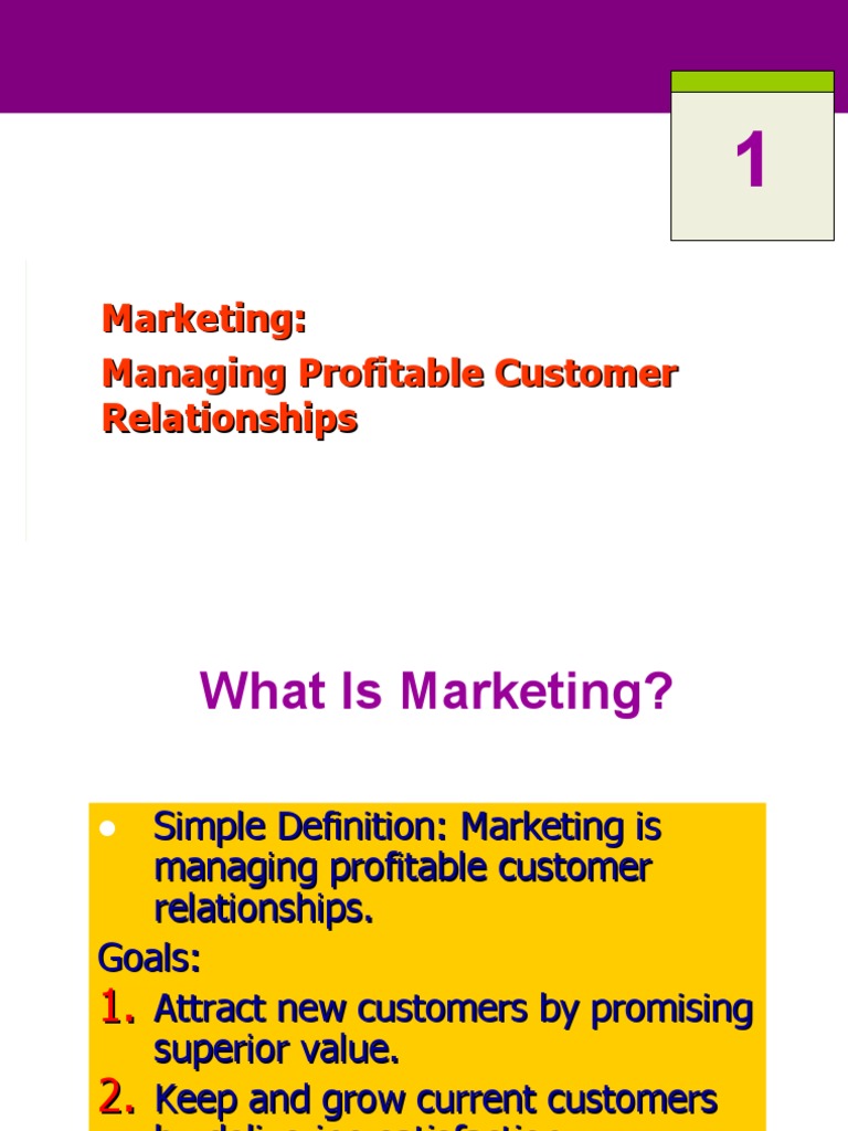 Marketing: Managing Profitable Customer Relationships | Download Free ...