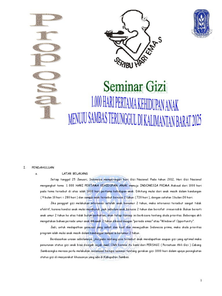 Proposal PERSAGI | PDF