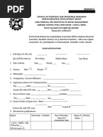 Travel Grant (RSTA) Form | PDF | Government