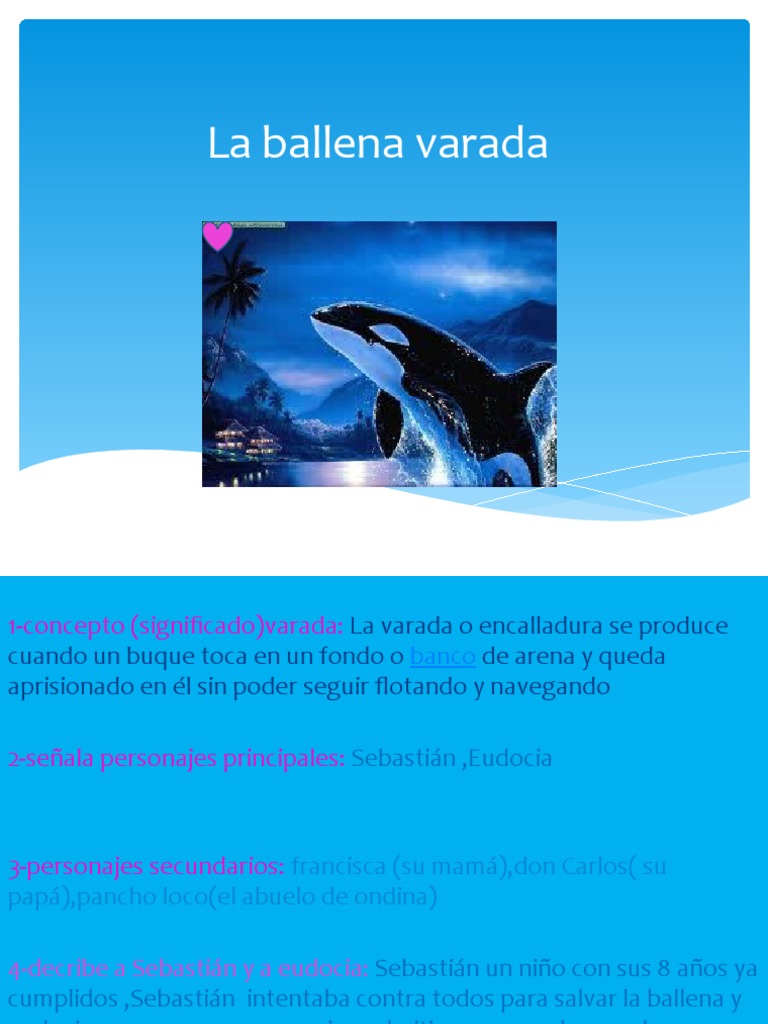 Resumen de "La ballena varada" | PDF