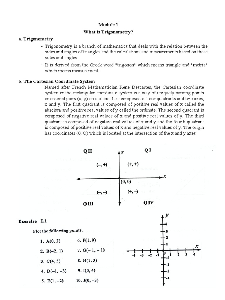 Module 1-What Is Trigonometry | PDF