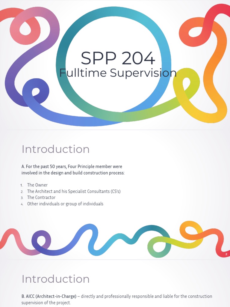 SPSP 204-206 | PDF | Architect | Construction Management