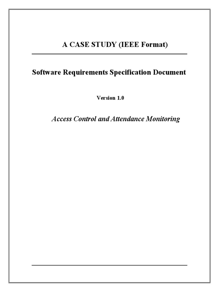 IEEE SRS Case Study | PDF | Smart Card | Databases