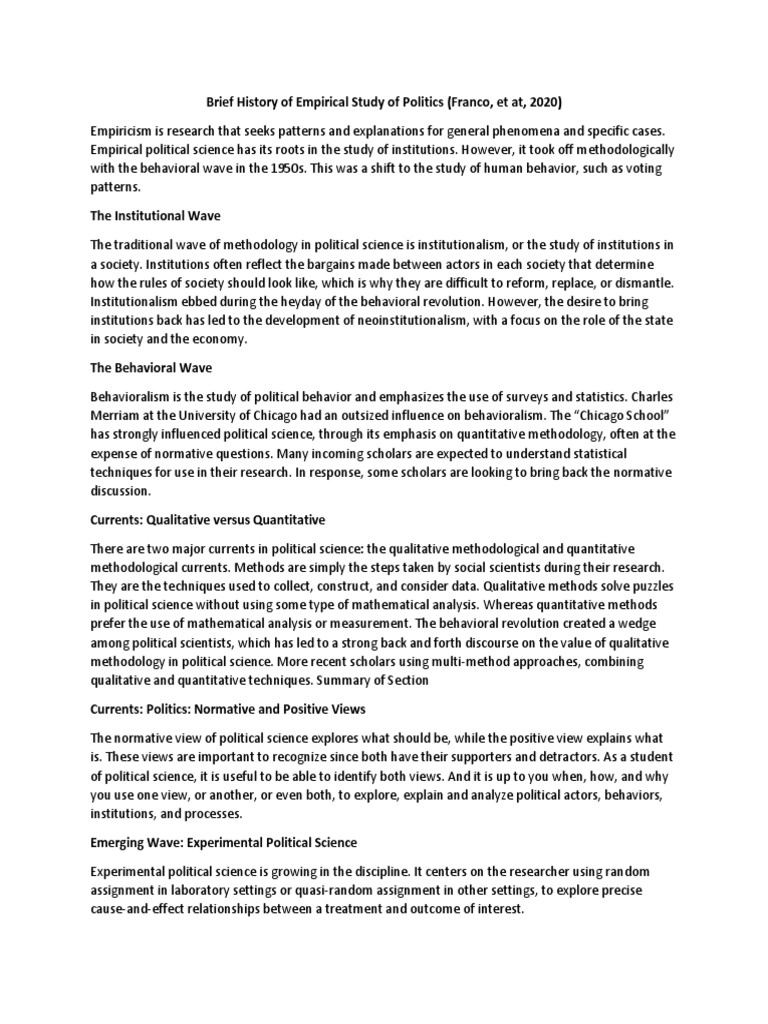 Development of Political Analysis | PDF | Political Science ...