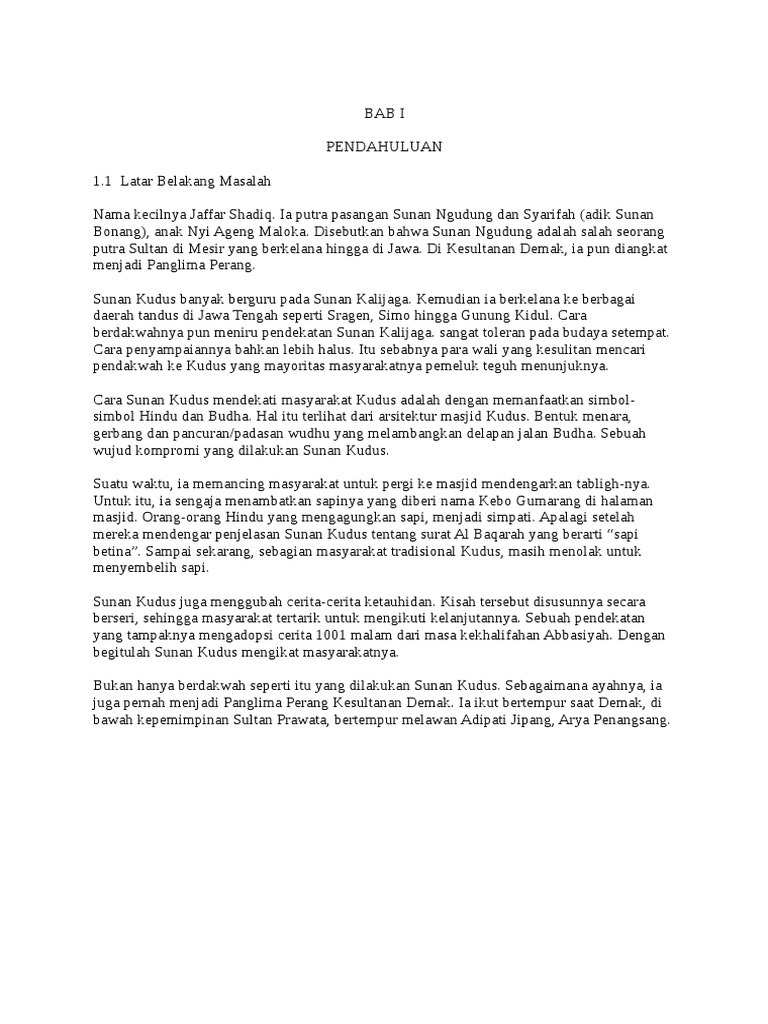 Sapi Kebo Gumarang dan Dakwah Sunan Kudus | PDF | Agama & Spiritualitas