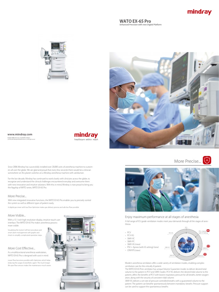WATO EX-65 Pro - Brochure - ENG - 20180627 - S | PDF | Anesthesia ...
