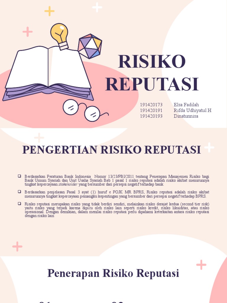 Risiko Reputasi | PDF | Pengelolaan Keuangan & Uang