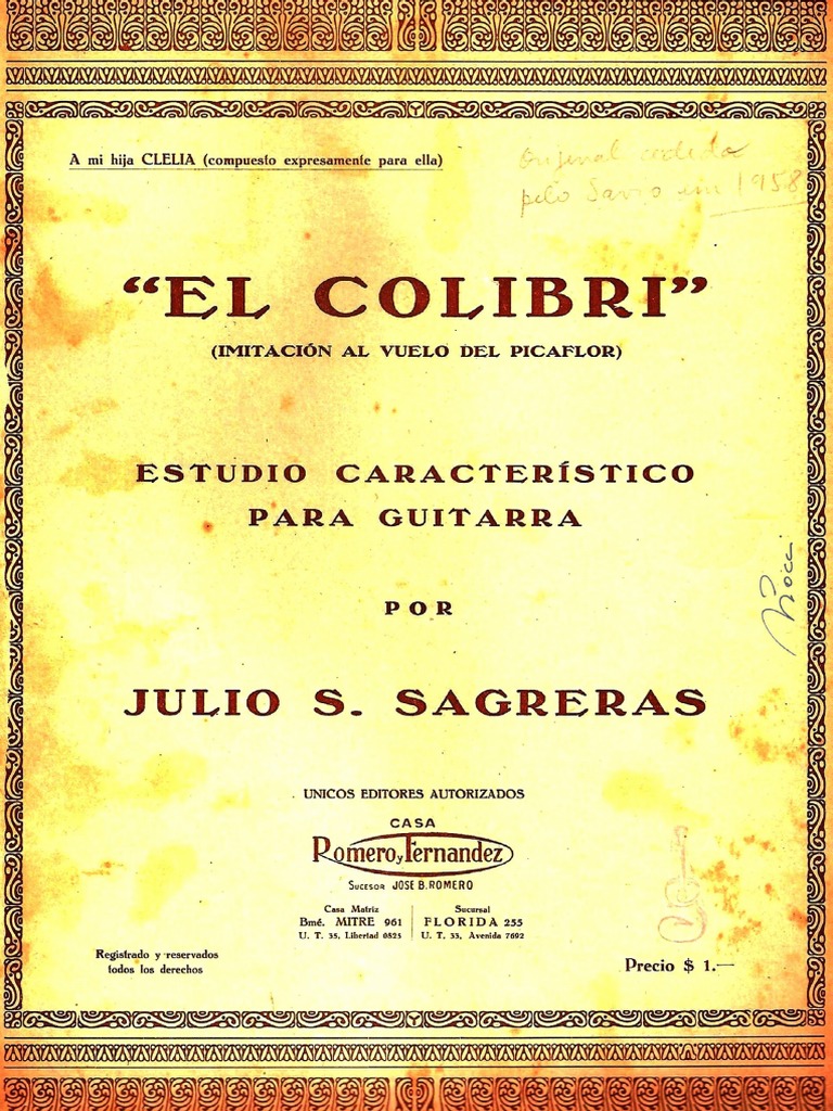 Sagreras El Colibri | PDF
