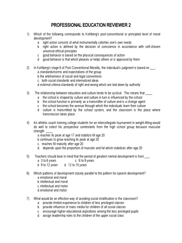 Reviewer - Professional Education 2 | PDF | Learning | Id
