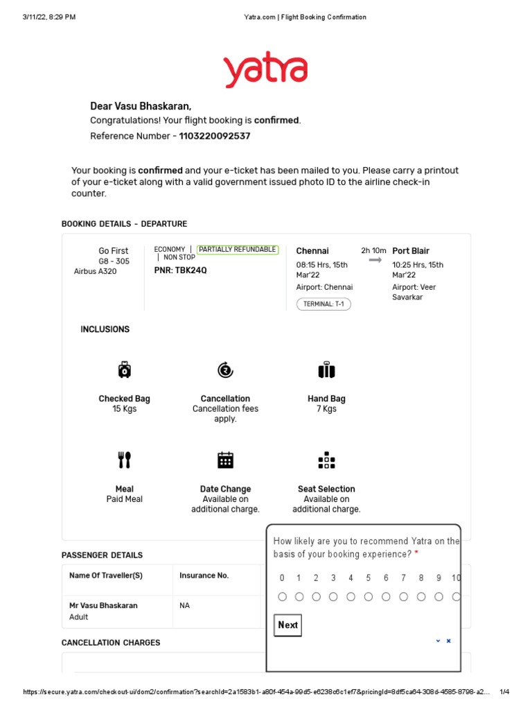 Flight Booking Confirmation | PDF | Aviation | Transport