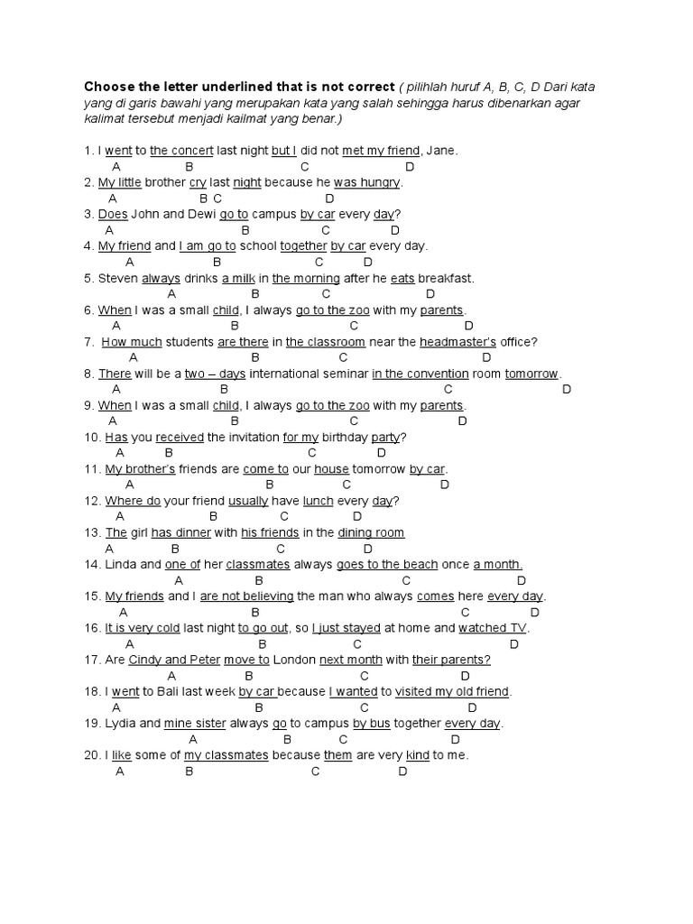 Chose The Wrong Answer 1 | PDF