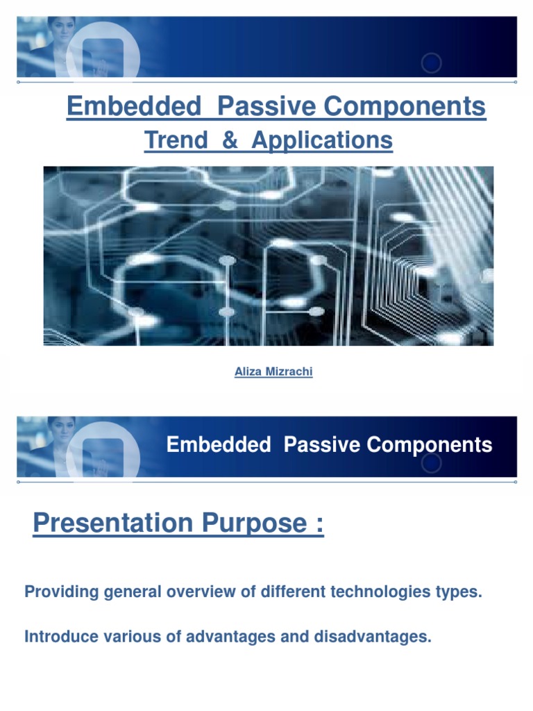 Embedded Passive Component | PDF | Printed Circuit Board | Capacitor
