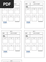 Line Up Sheet Bola Voli | PDF