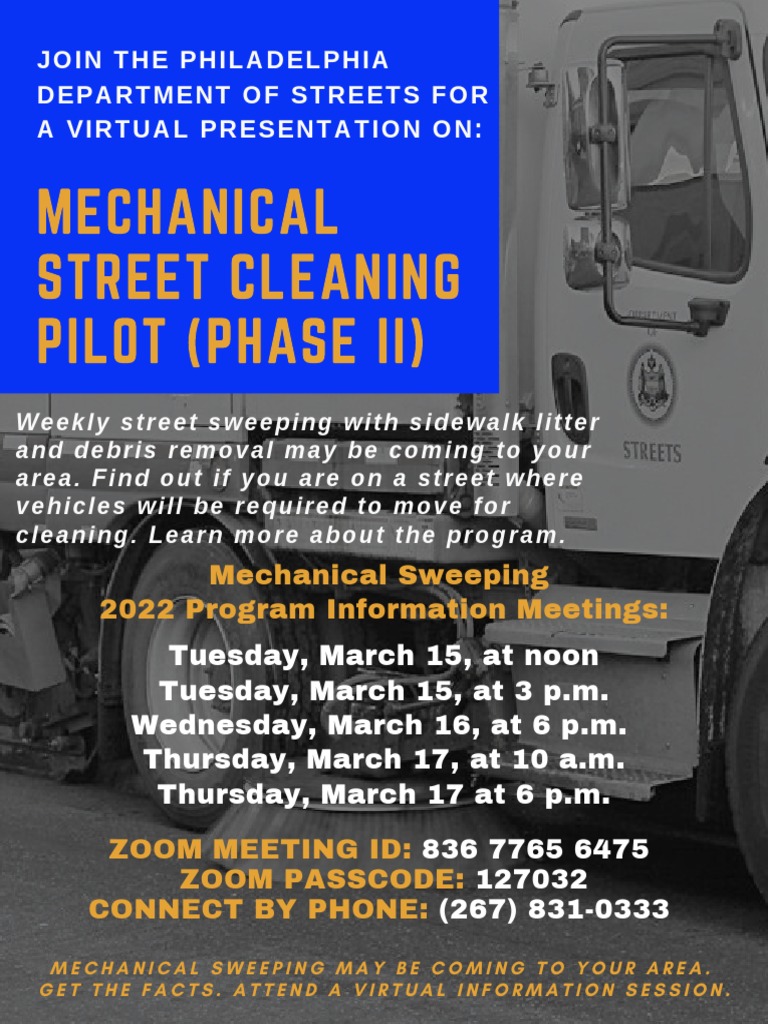 Streets Mechanical Street Cleaning Program Phase 2 Flyer | PDF