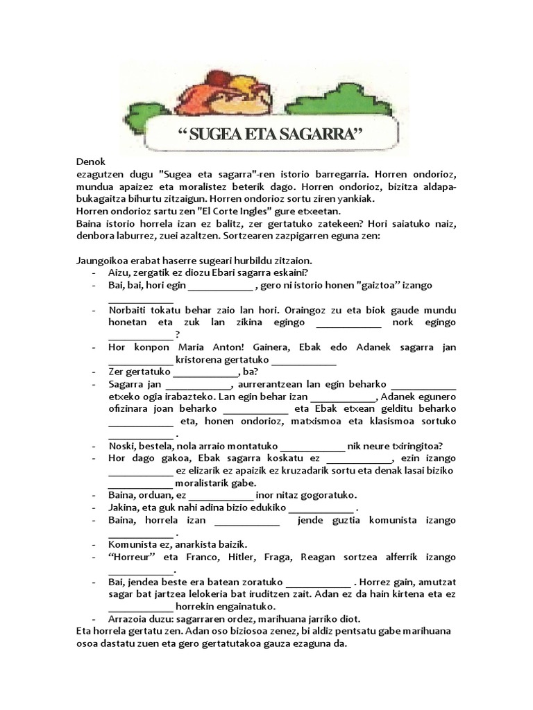 Sugea Eta Sagarra | PDF