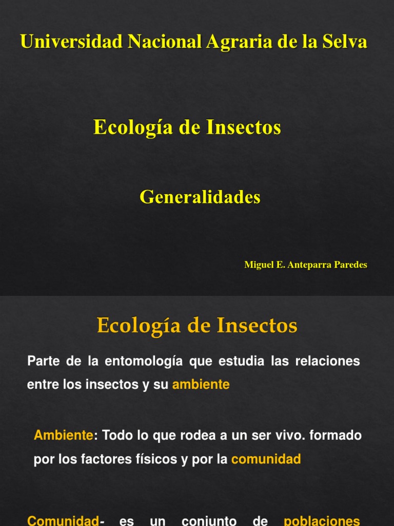 Ecología de Insectos | PDF | Ecología | Ecosistema