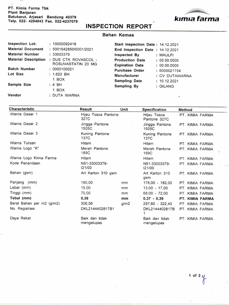 Dus CTK Rovascol - Rosuvastatin 20 MG - 0000100021 | PDF