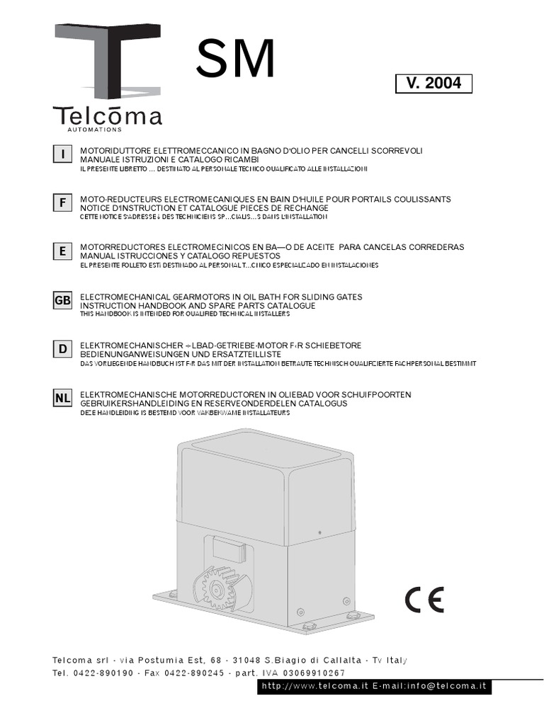 SM Istruzione TELCOMA SM 40 | PDF