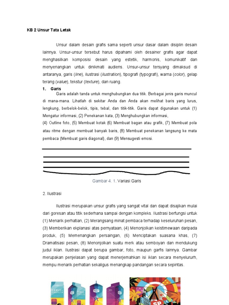 Unsur Desain Grafis dalam Layout | PDF