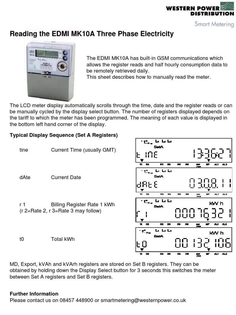 EDMI MK10A Three Phase Electricity V1 0 | PDF