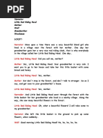Little Red Riding Hood Play Script | PDF | Little Red Riding Hood