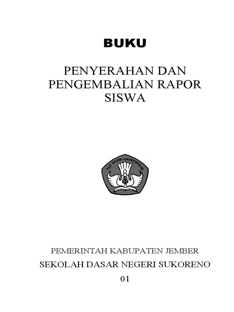 Cover Penyerahan Dan Pengembalian Rapor | PDF