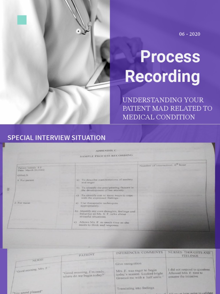 Process Recording, Suicide Assesment and Psyche-Med Condition | PDF ...