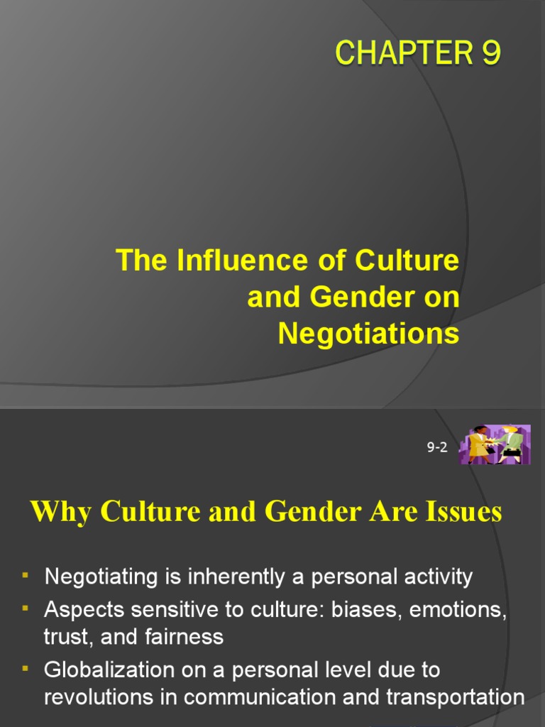 The Influence of Culture and Gender On Negotiations | PDF | Negotiation ...