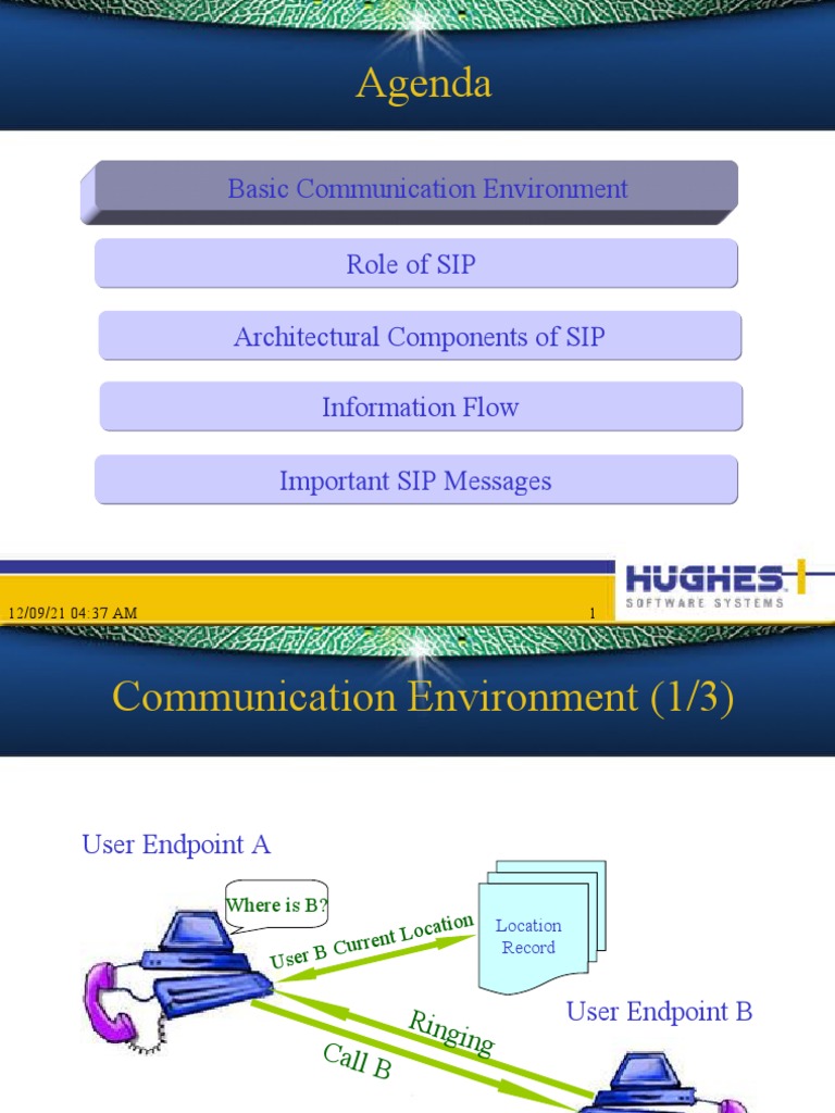 SIP Presentation | PDF | Application Layer Protocols | Session Initiation Protocol