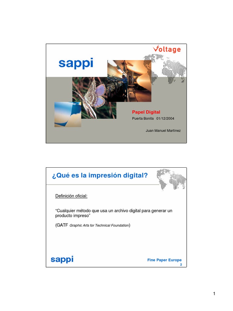 IMPRESION DIGITAL - Sappi | PDF | Impresora (Computación) | Papel