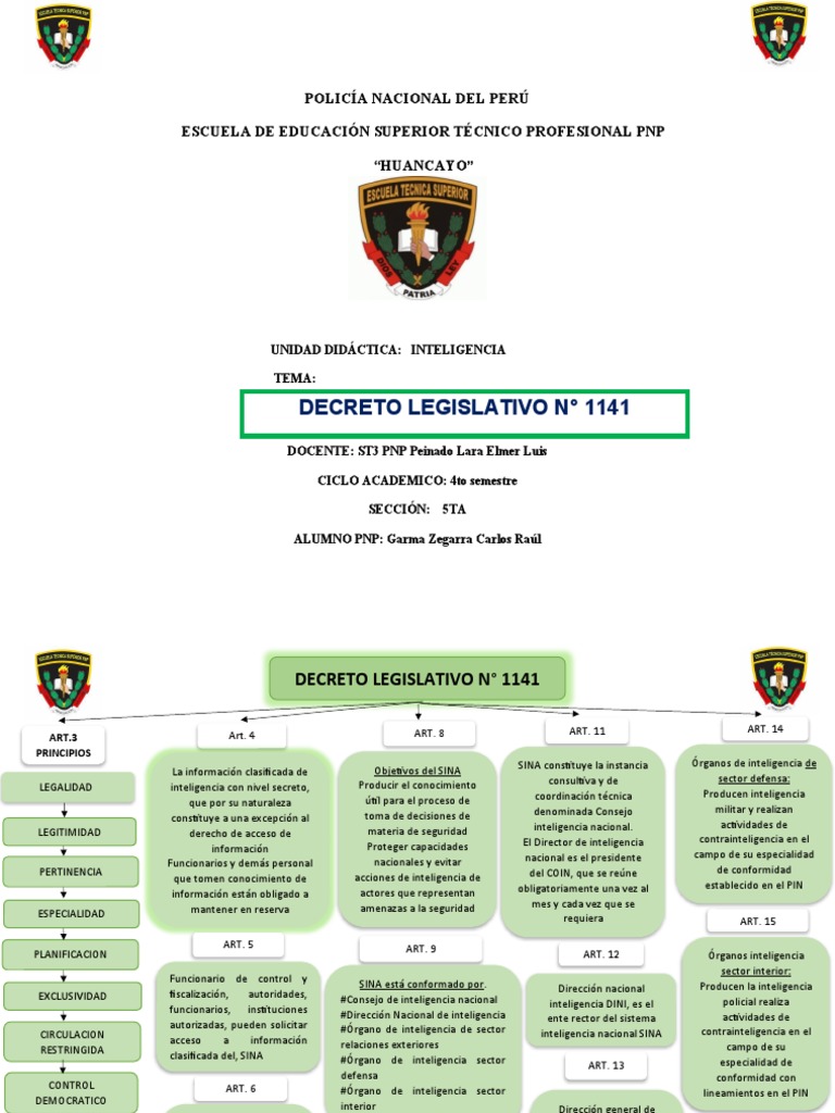 Mapa Conceptual Decreto Legislativo 1141 | PDF | Gobierno | Justicia