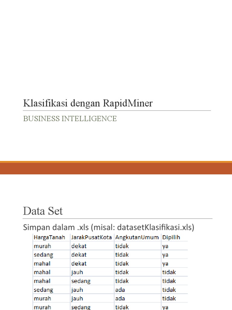 Studi Kasus Klasifikasi-Dengan-rapidminer | PDF
