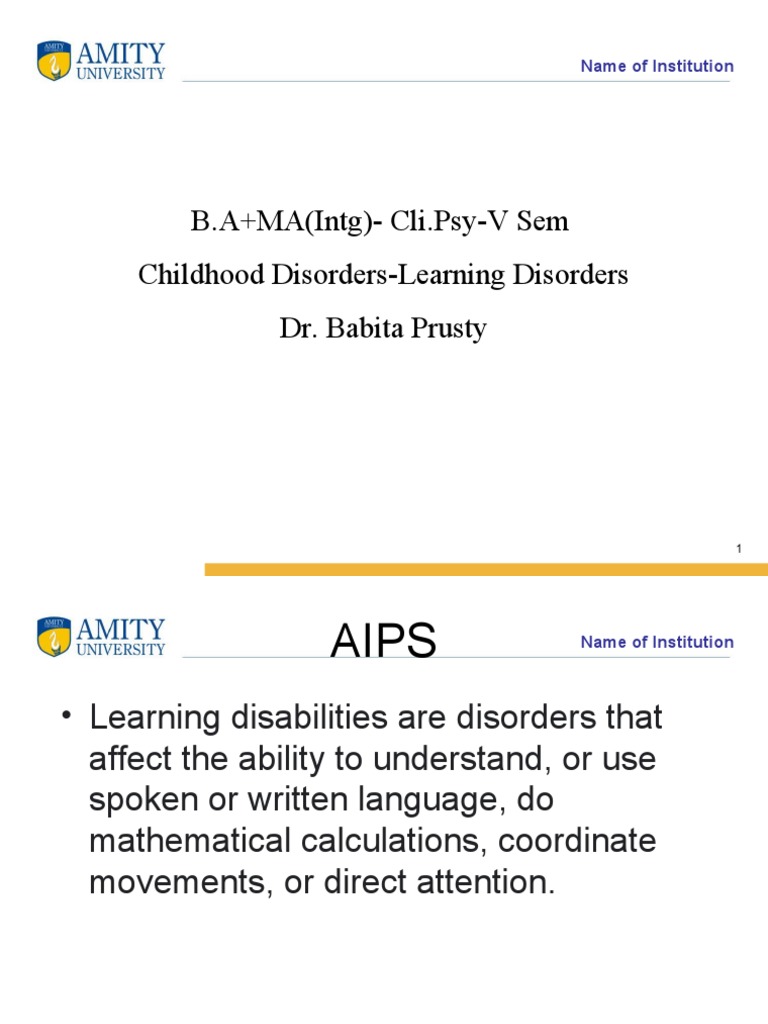 Learning Disability & ASD | PDF | Intellectual Disability | Learning ...