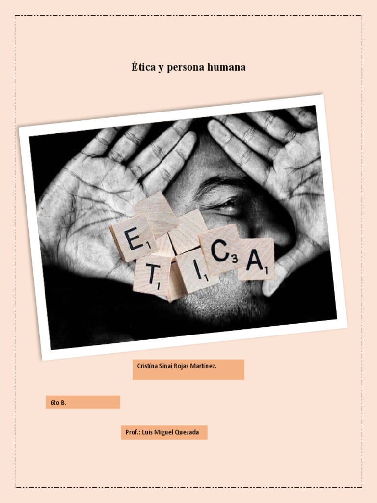 Ética y Persona Humana | PDF
